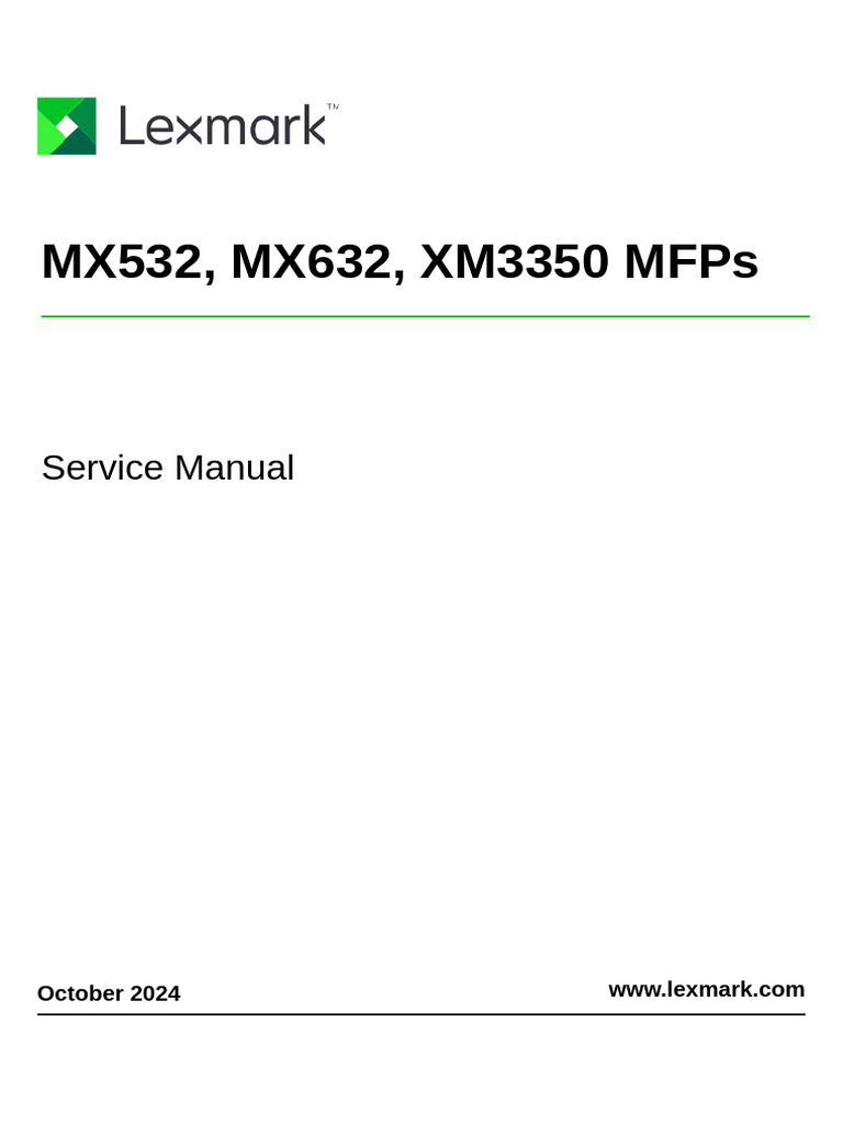 MX632 | PDF | Printer (Computing) | Image Scanner
