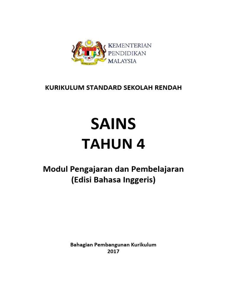 Teaching Learning Module KSSR Science Year 4 | PDF | Photosynthesis ...