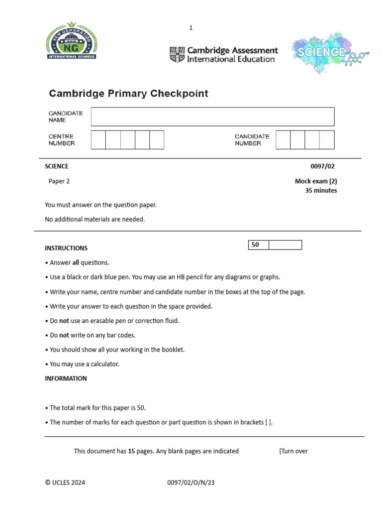 Materials Properties and Changes Mock Exam (Paper 2) | PDF | Liquids | Water