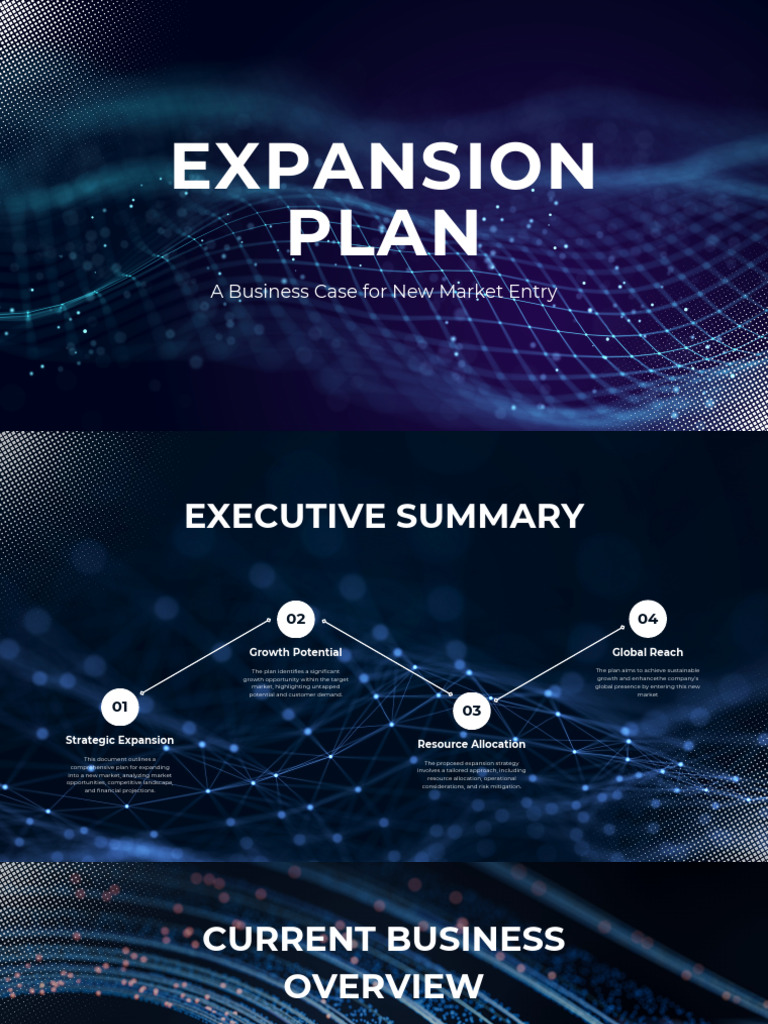 Blue Futuristic Business Presentation | PDF | Market (Economics) | Marketing Strategy