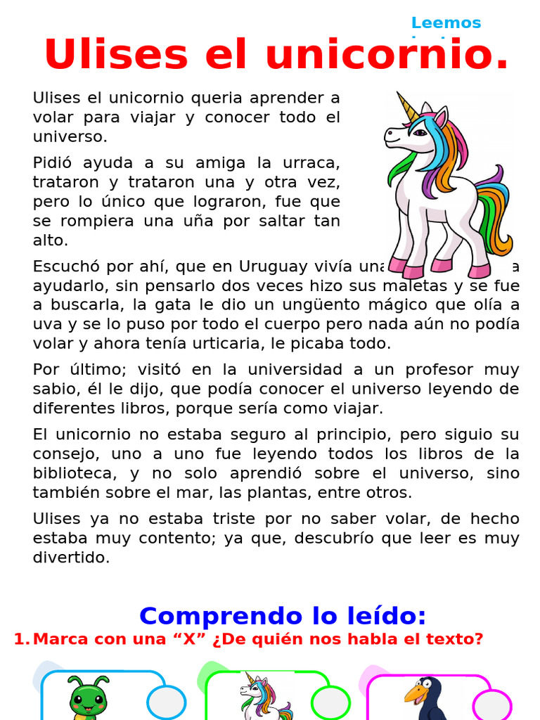 ULises El Unicornio | PDF | Unicornio