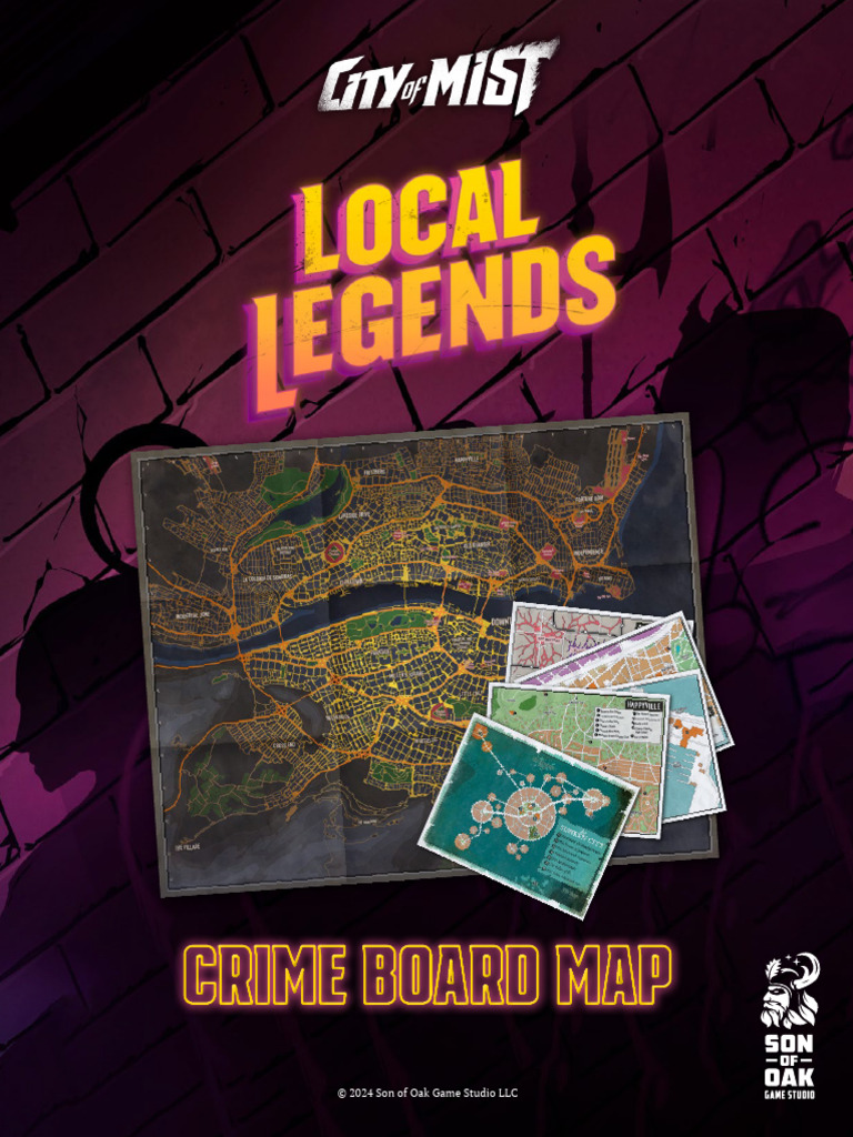 Crime Board City Map (For Local Legends) | PDF