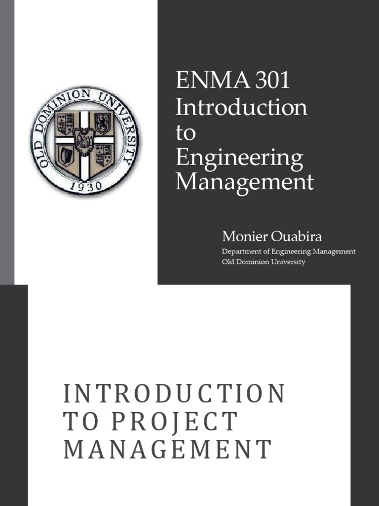 Project Management 301 - Fall 2024 | PDF | Net Present Value | Business