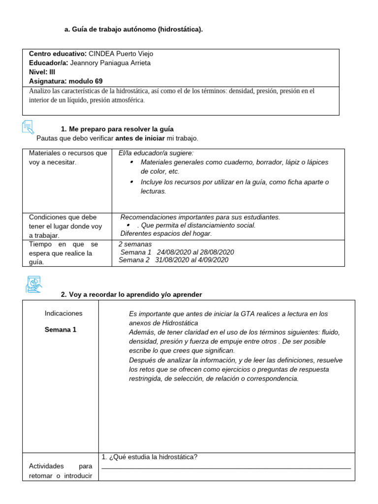 GTA Modolo 69 | PDF | Flotabilidad | Peso