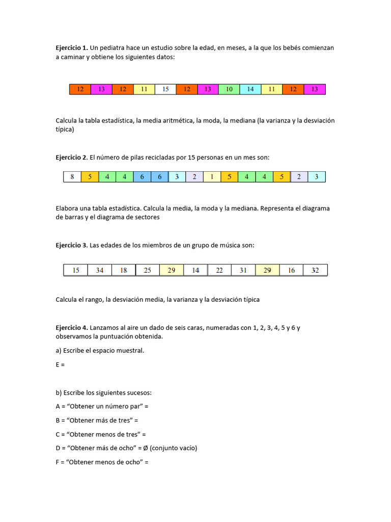 Examen María 2 | PDF | Media | Mediana