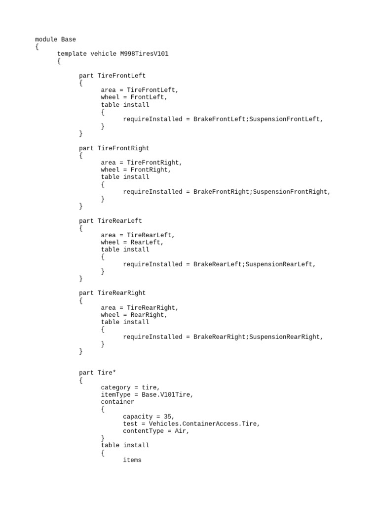 Template M998 Armored Tire | PDF | Computing | Software