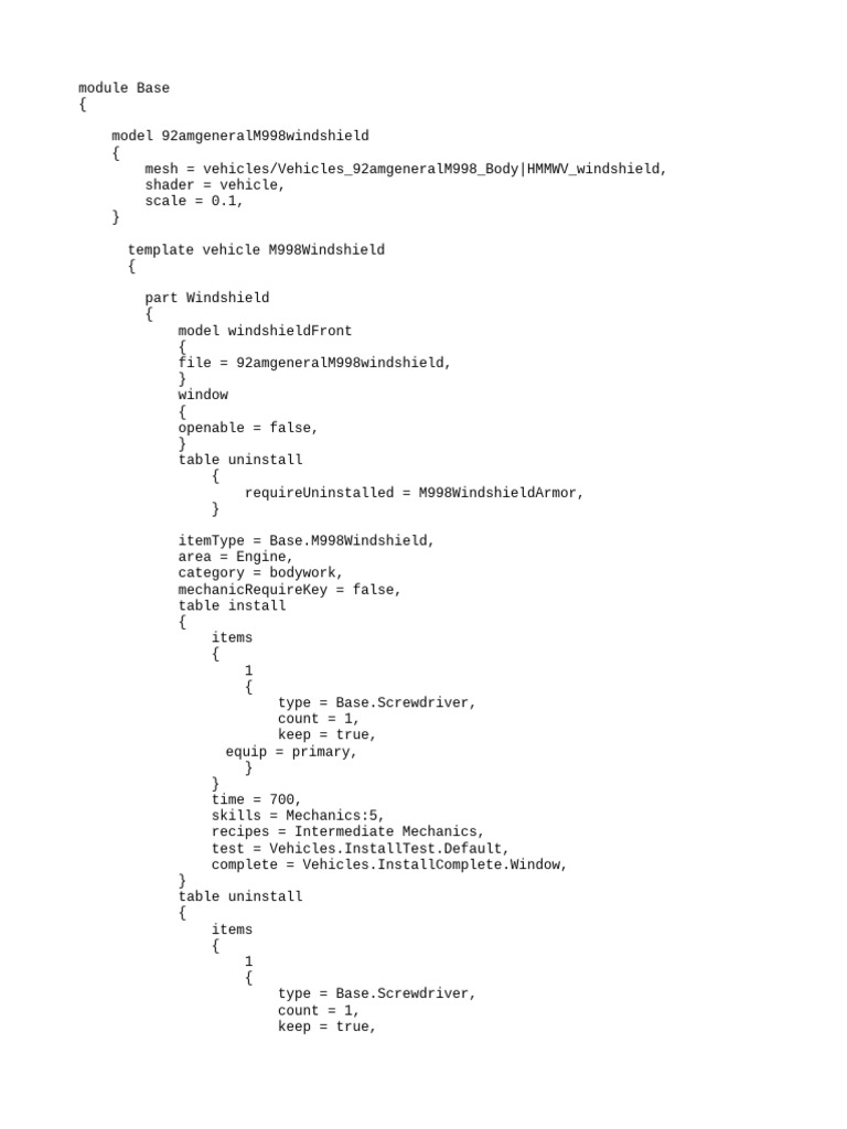 template_M998_windshield | PDF