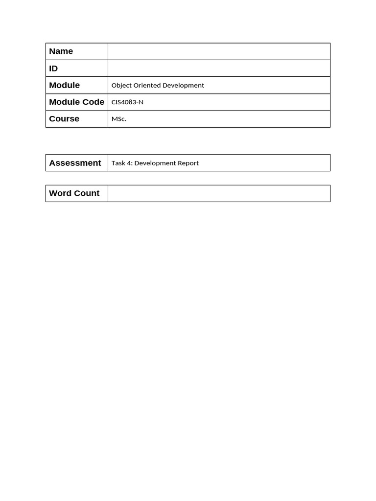 Task 4 Cover Sheet | PDF
