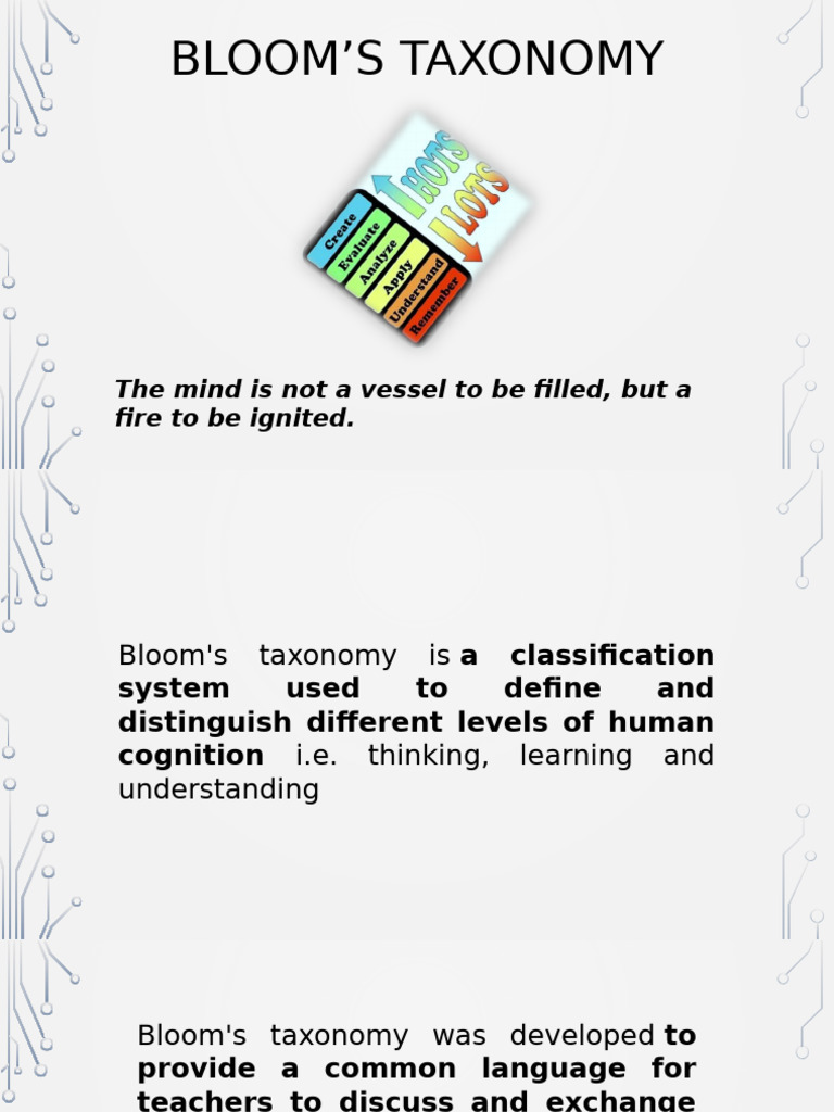 Bloom's Taxonomy Final 2 | PDF | Taxonomy (Biology) | Cognition