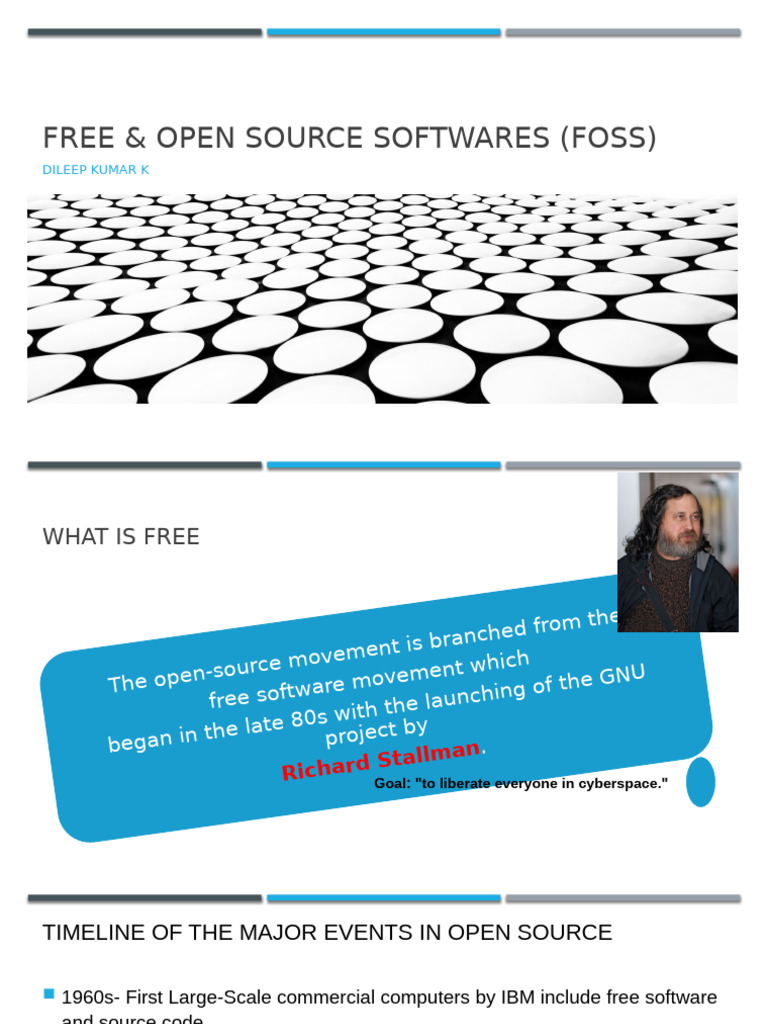 Free & Open Source Softwares (Foss) | PDF | Free Software | Source Code