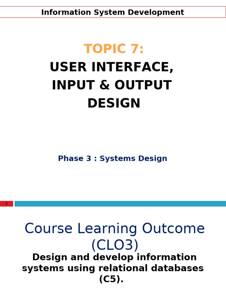 Sad Chap7 Interface Input And Output Design Pdf Humancomputer Interaction User Interface