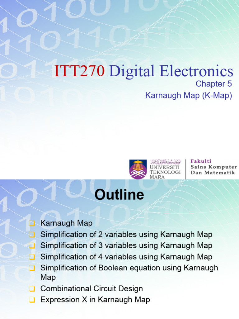 Chapter 5-Karnaugh Map (K-Map) | PDF | Applied Mathematics ...