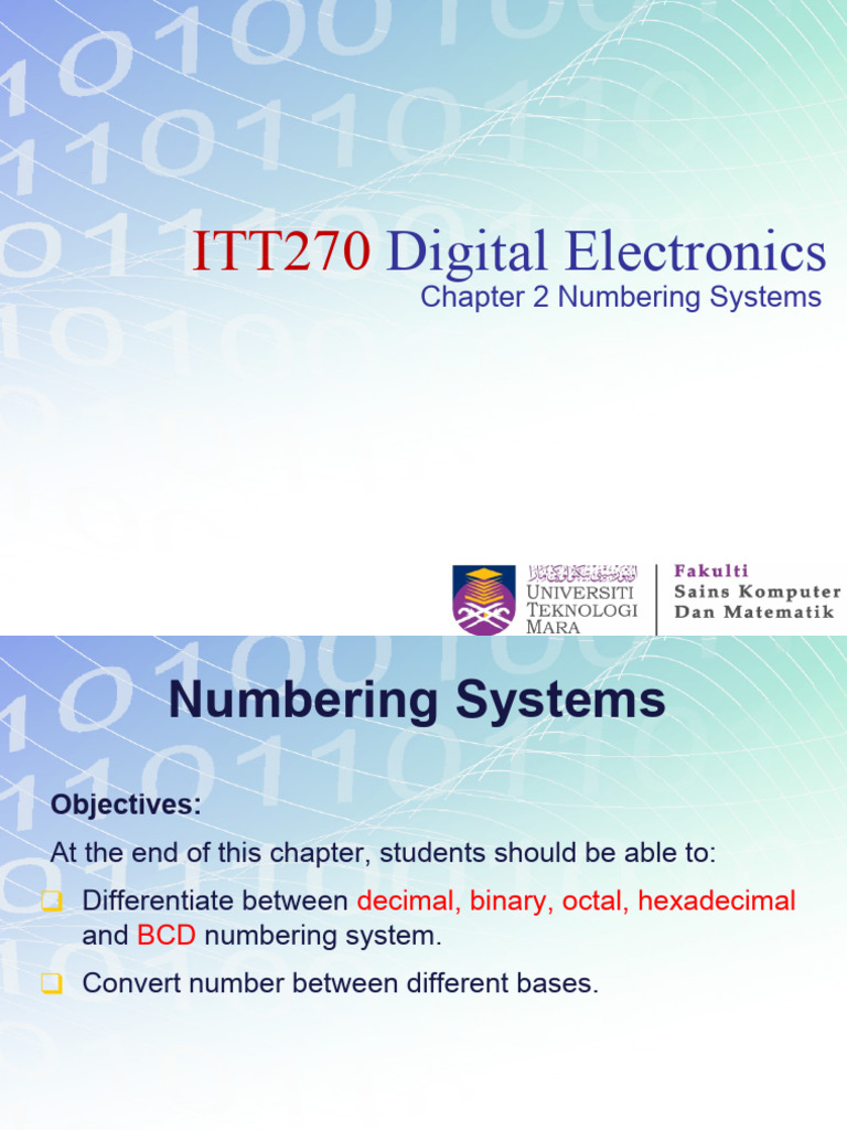 Chapter 2-Numbering Systems | PDF | Arithmetic | Lexicology Chapter 2-Numbering Systems | PDF | Arithmetic | Lexicology