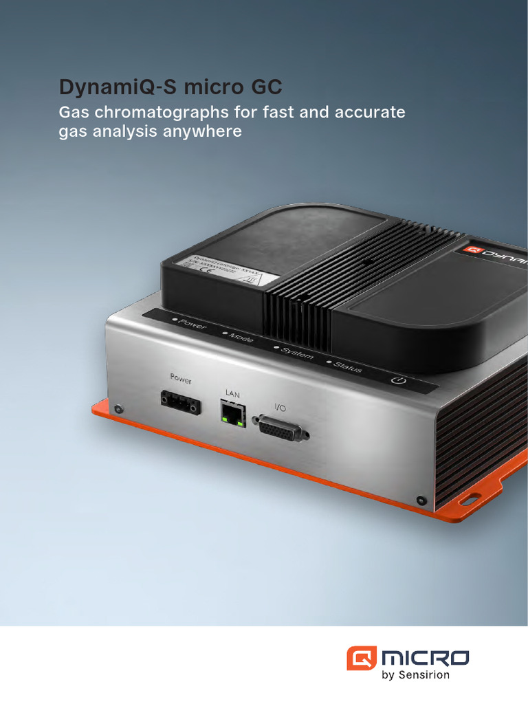 Sensirion Qmicro DynamiQ-S | PDF | Gas Chromatography | Chromatography