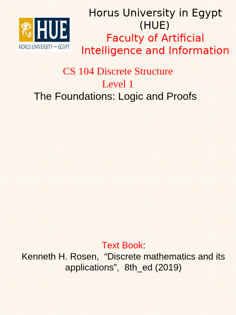 Ch1 the Foundations of Logic Part1 | PDF | Logic | Contradiction Ch1 the Foundations of Logic Part1 | PDF | Logic | Contradiction