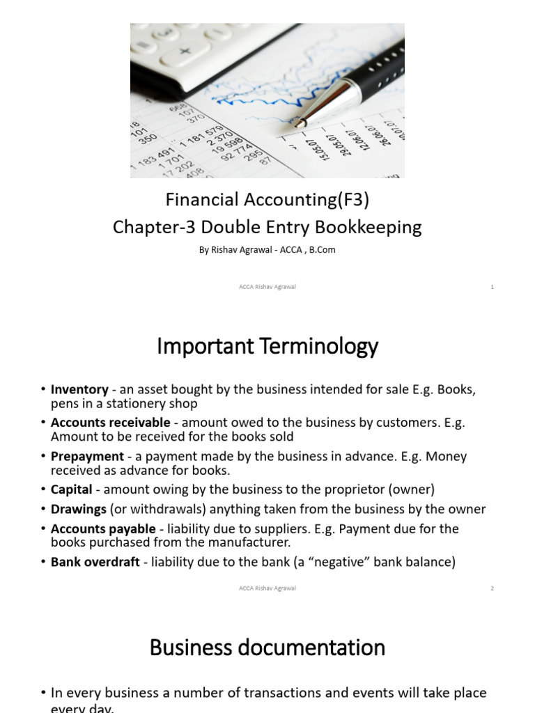3 Double Entry Bookkeeping | PDF | Debits And Credits | Business Economics