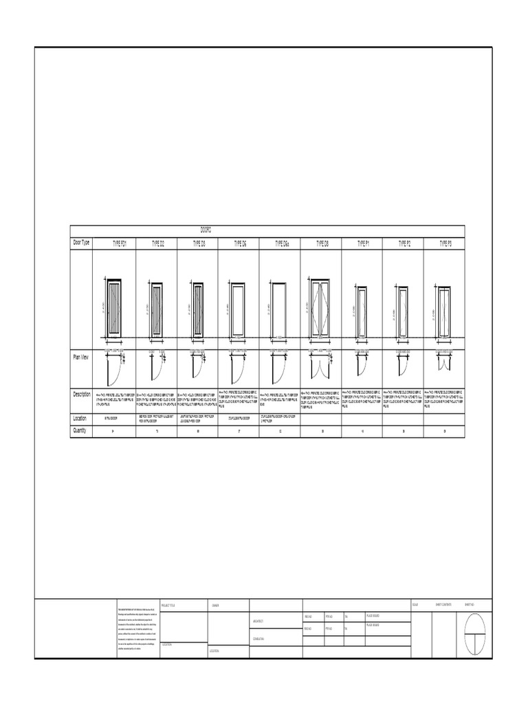 DOORS SPECIFICATION | PDF | Door | Wall