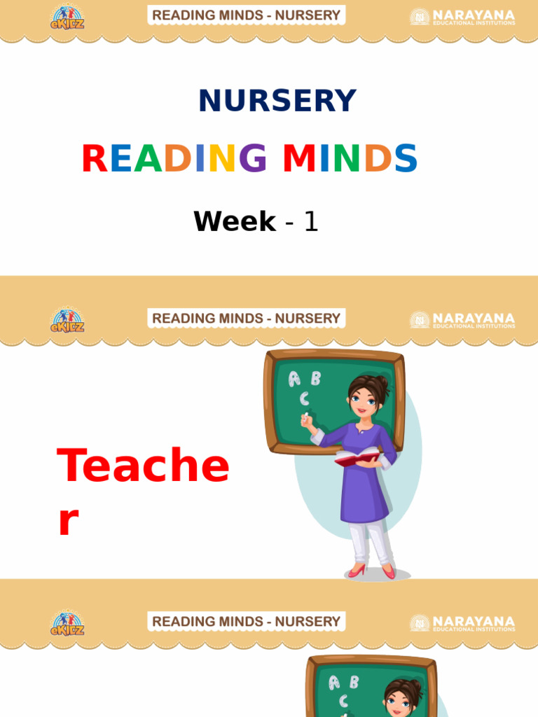 Nursery - Reading Minds September 1st Week (1) | PDF