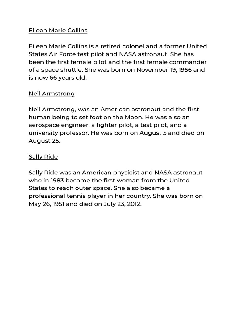 Eileen Marie Collins | PDF