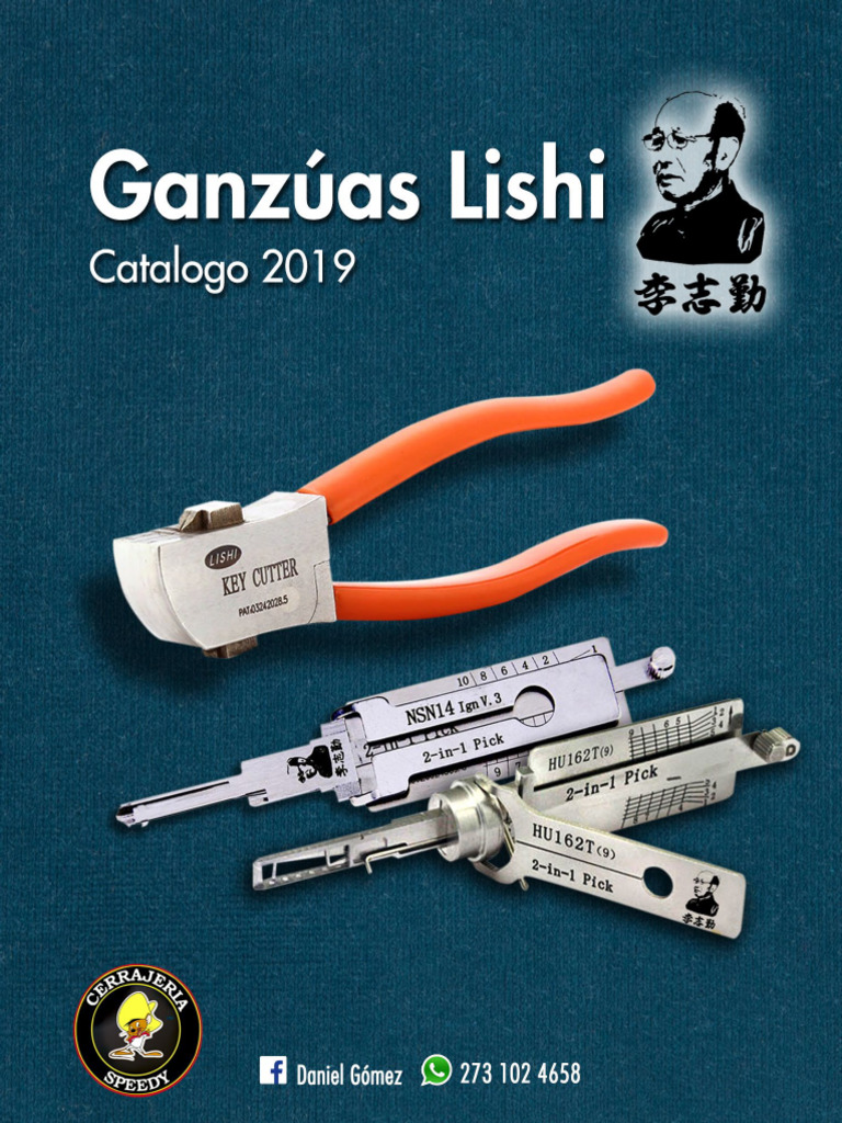 Catalogo Lishi Cerrajeria Speedy ABRIL 2019 | PDF