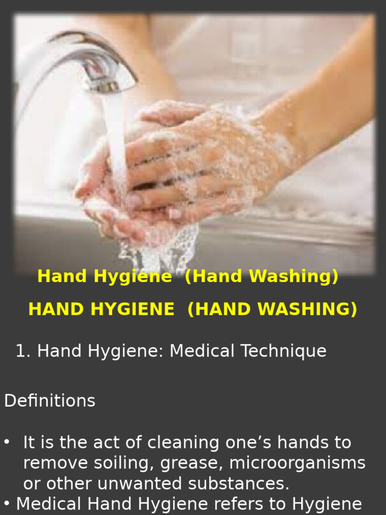 Hand Hygiene Hand Washing | PDF | Hand Washing | Hygiene
