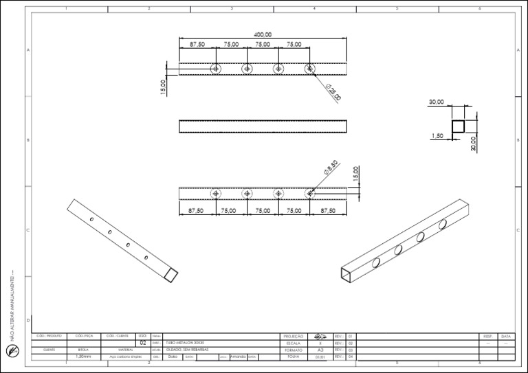 METALON 30X30X400mm | PDF