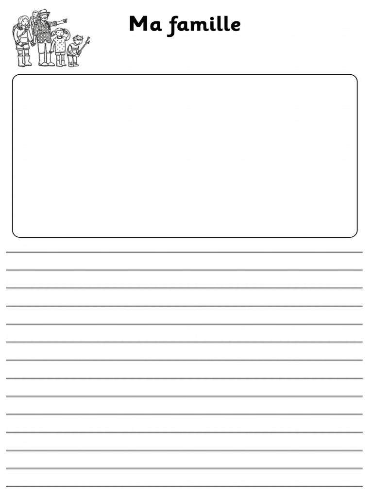 Week 1 Ma famille - worksheet | PDF