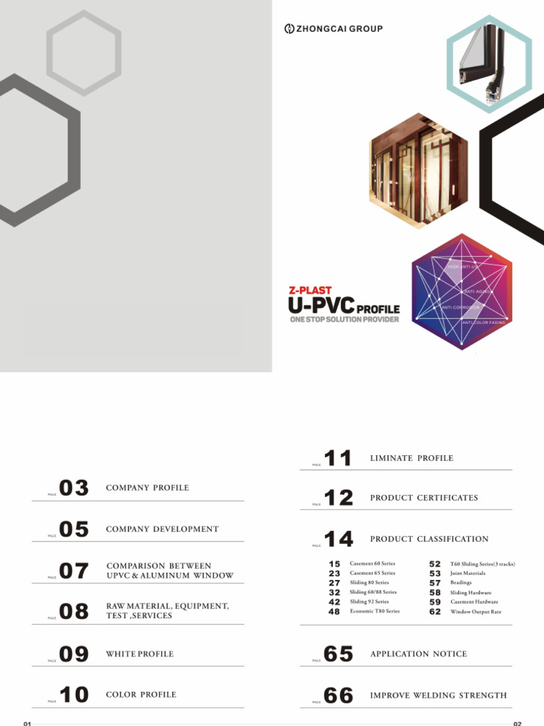 Zhongcai Z-plast Profile E-catalog | PDF