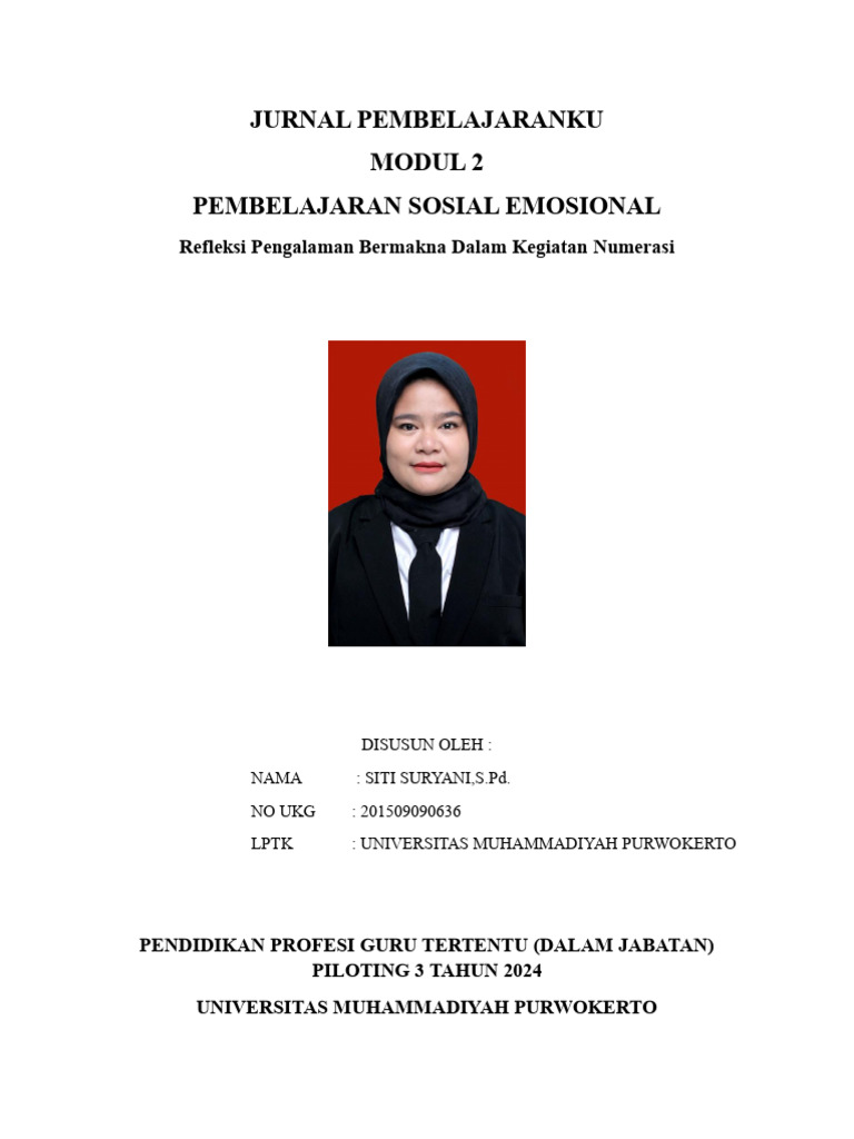 Jurnal Pembelajaran Modul 2 PPG Tertentu Siti Suryani, S.pd. Matematika ...