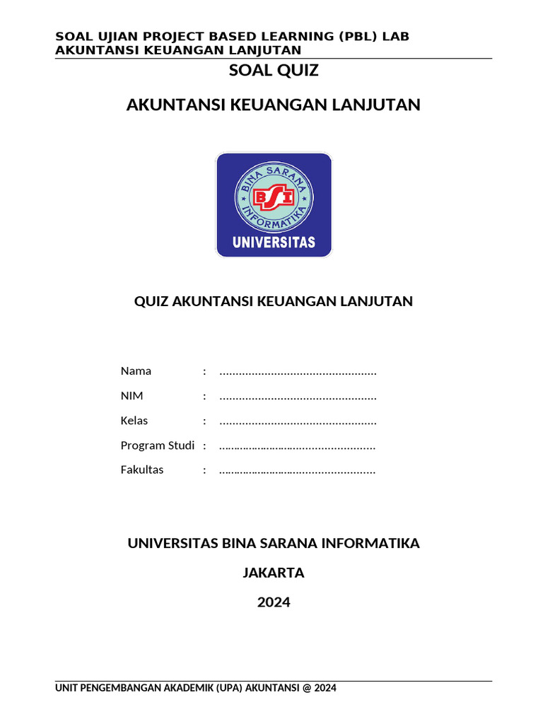 Soal Quiz | PDF