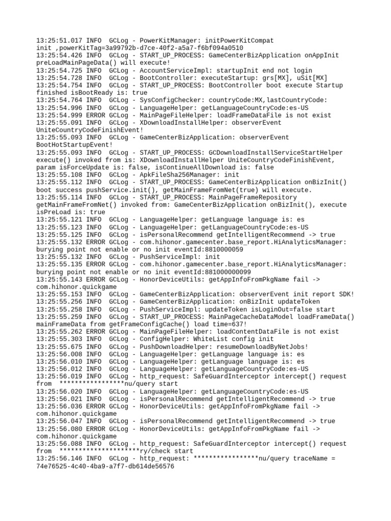 Informe de Errores de GameCenter | PDF | Informática | Software