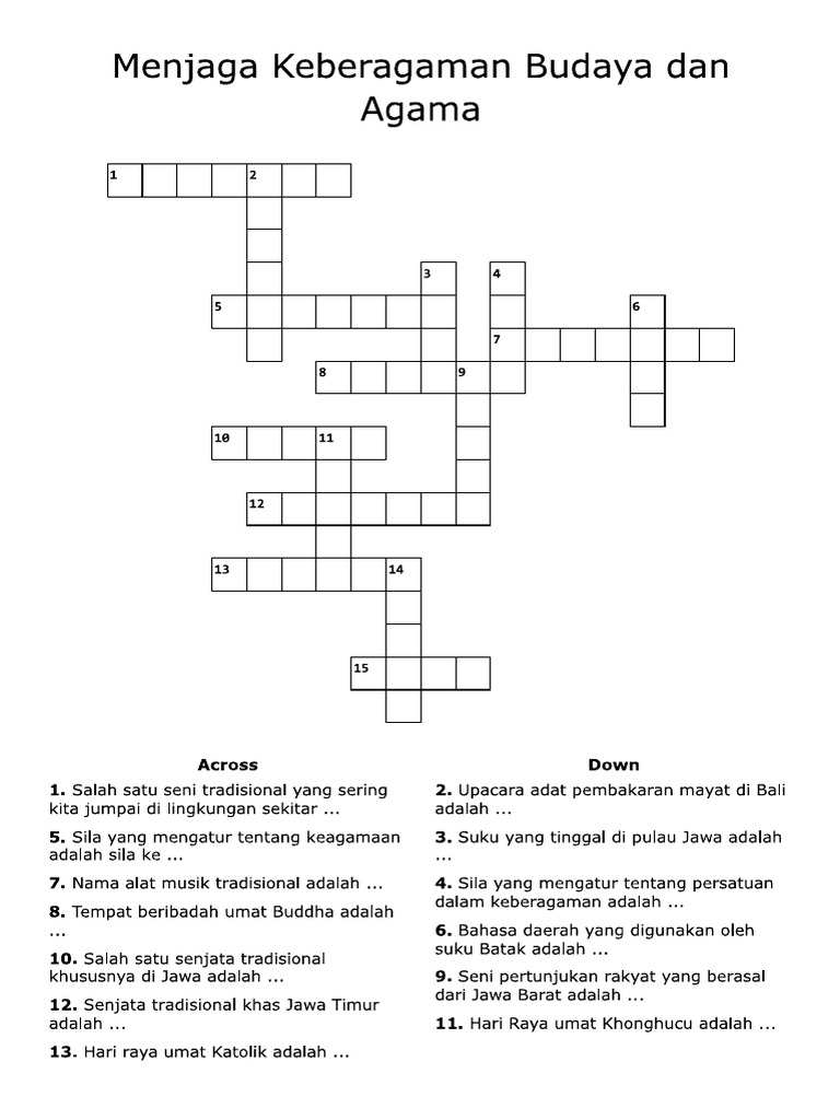 Tts Keberagaman PKN Bab 5 | PDF