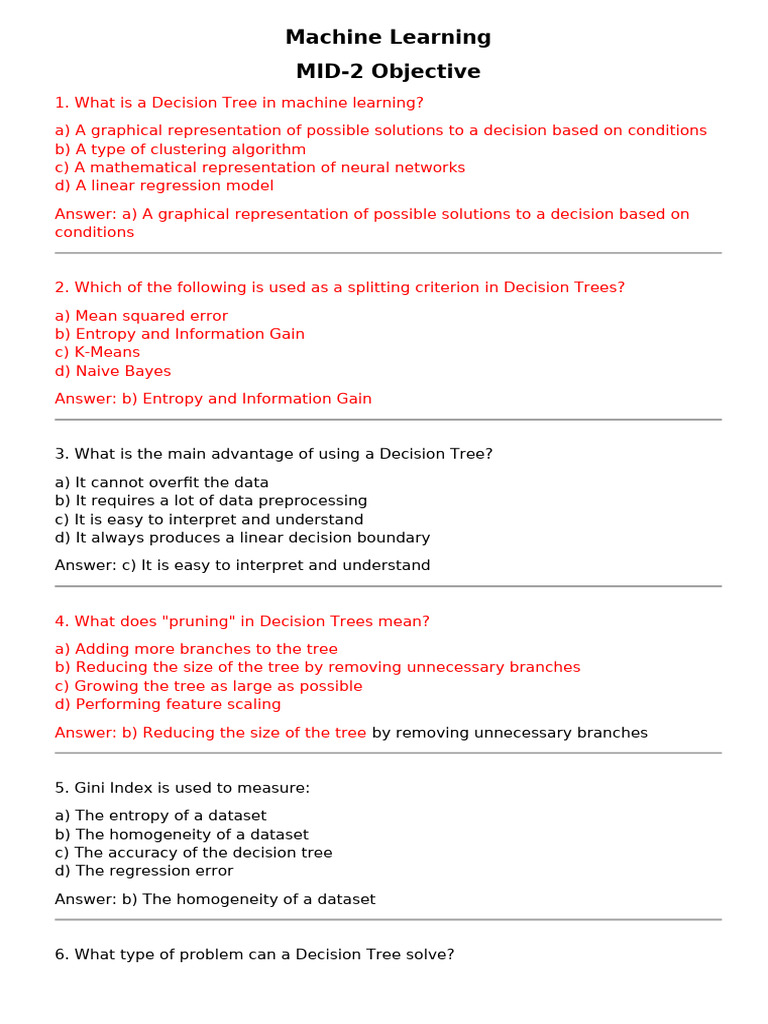 Ml Mid-2 Objective[1] | PDF | Genetic Algorithm | Mathematical Optimization