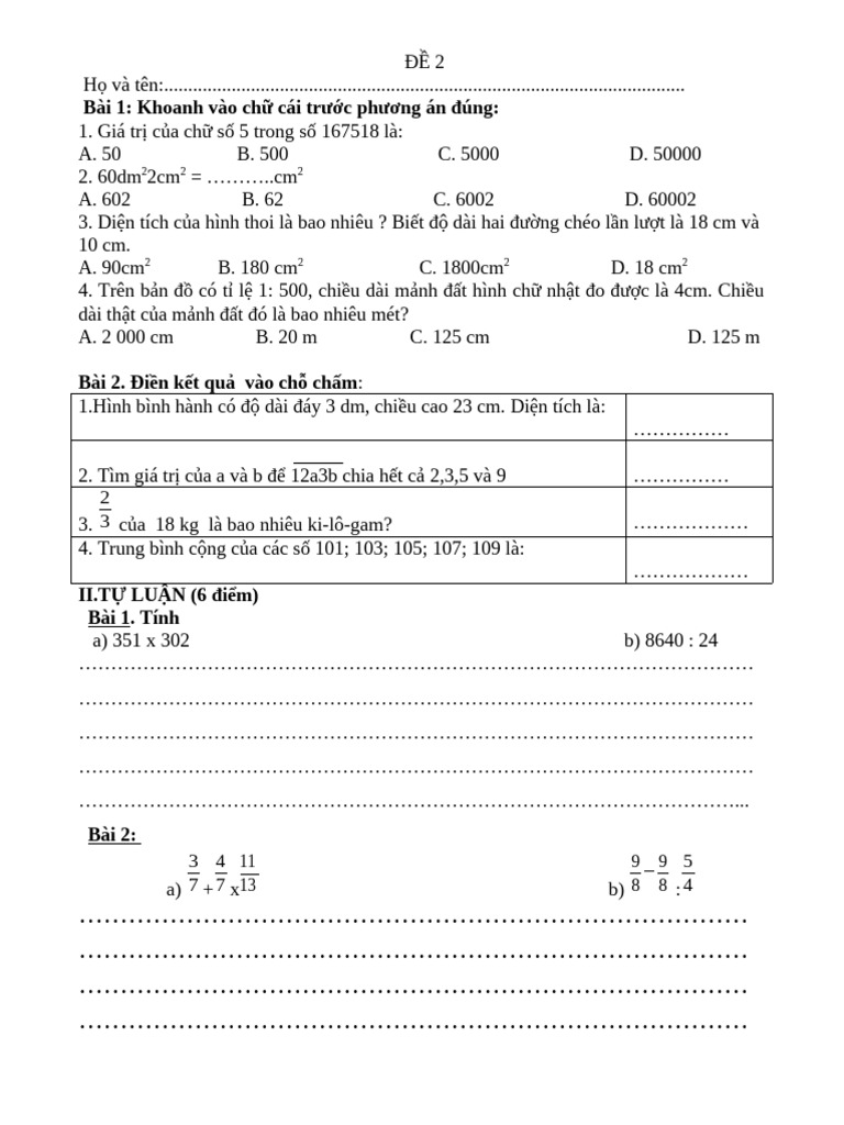 2.toán - CK 2 | PDF