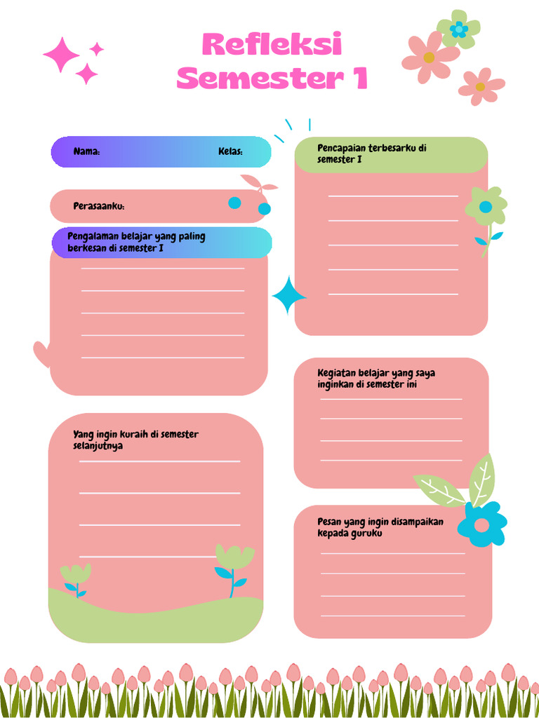 Refleksi Pembelajaran Semester 1 | PDF