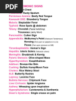 Common Signs and Symptoms of Diseases (Pathognomonic Sign) | PDF ...