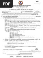 Formc MDSD Form | PDF | Ships | Cargo