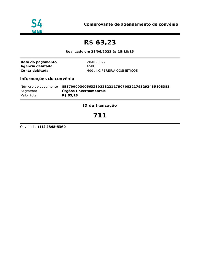 PDF Comprovante | PDF