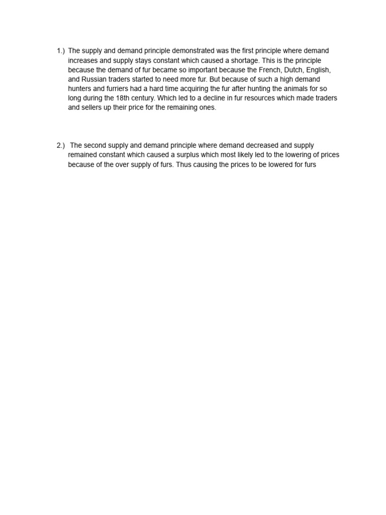 Supply And Demand Ws Economics Pdf