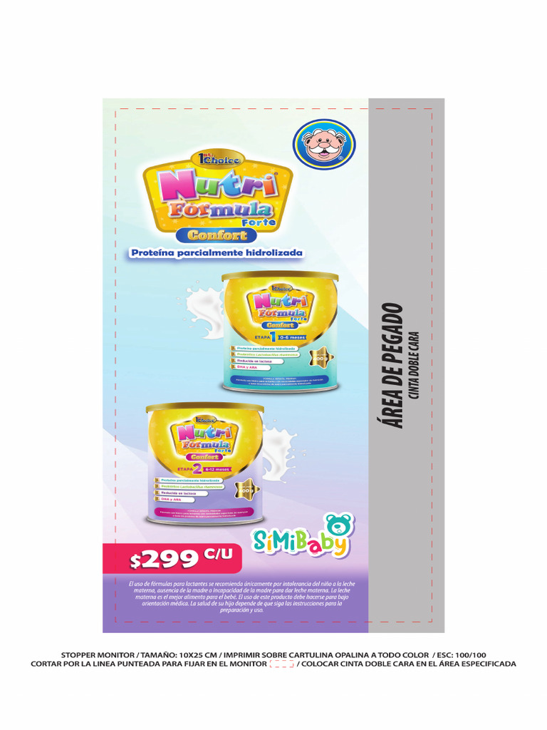 Stopper Monitor Nutri Formulas Confort 1224 | PDF