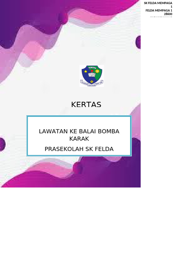 KERTAS KERJA BALAI BOMBA KARAK | PDF