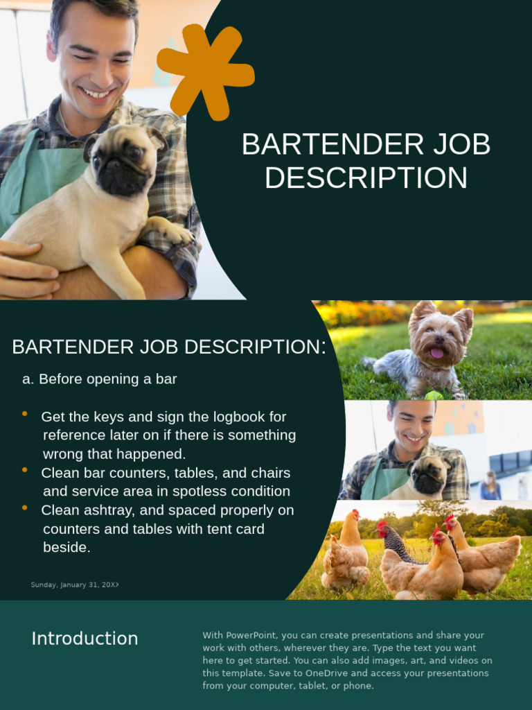 Bartender Duties Overview | PDF | Microsoft Power Point | Software