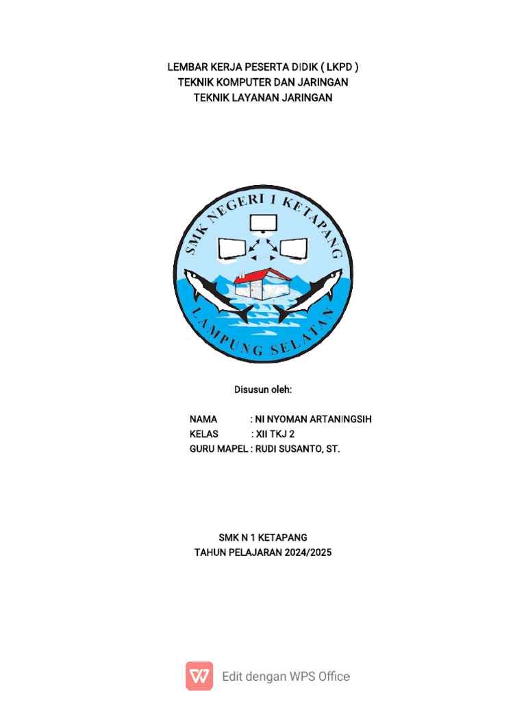 Ni Nyoman Artaningsih kelas 12 TKJ 2 TLJ(1) | PDF