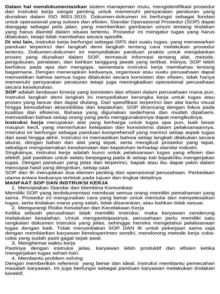 Sop Ik Apel Pagi | PDF