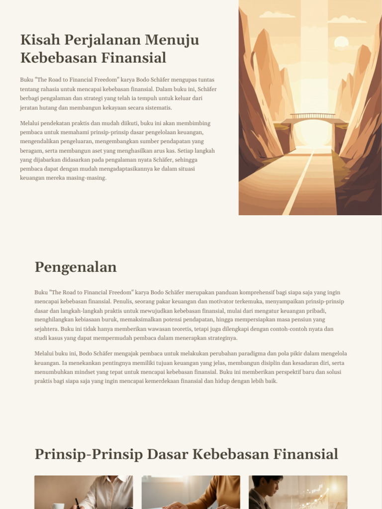 Menuju Kebebasan Finansial Bersama Bodo Schäfer | PDF