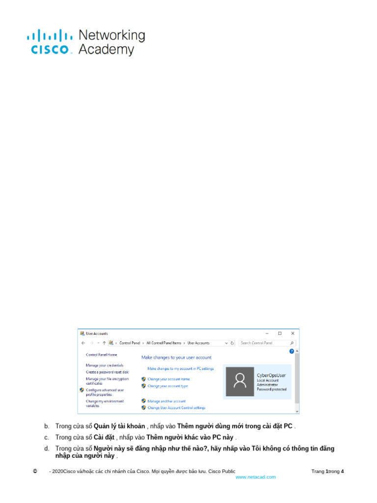 3.3.10 Lab - Create User Accounts - ILM | PDF