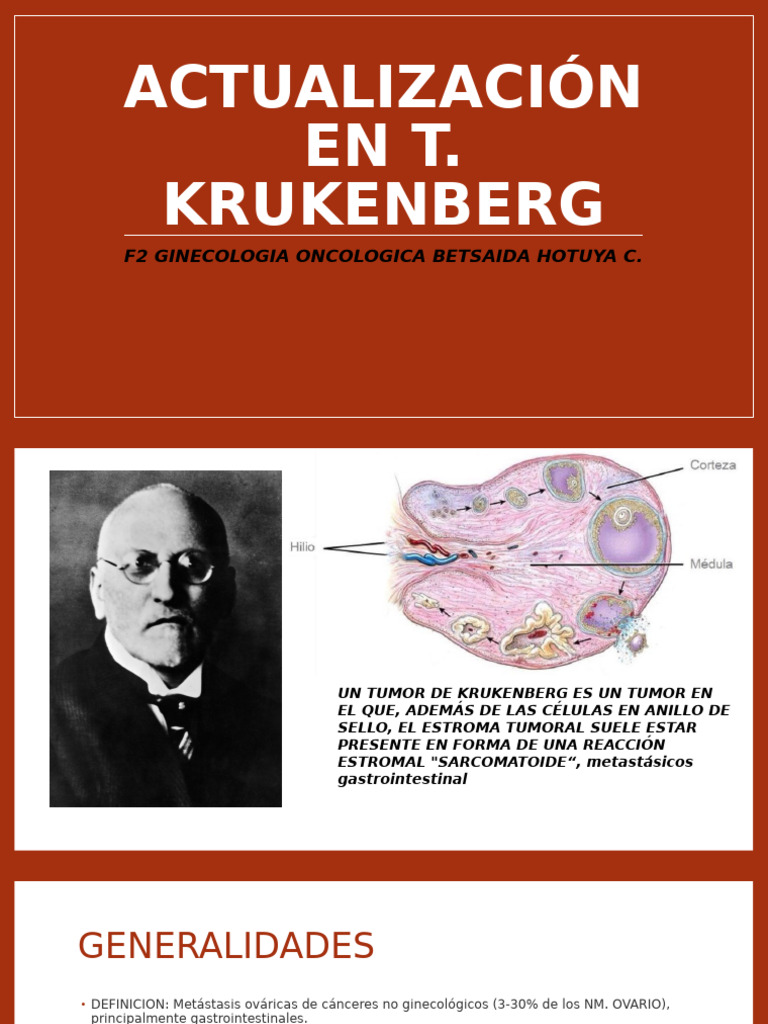 KRUKENBERG | PDF | Metástasis | Cáncer