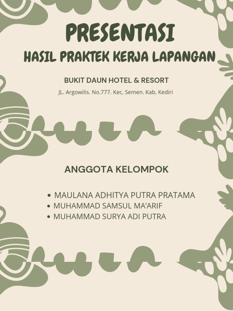 Presentasi PKL Bukit Daun | PDF