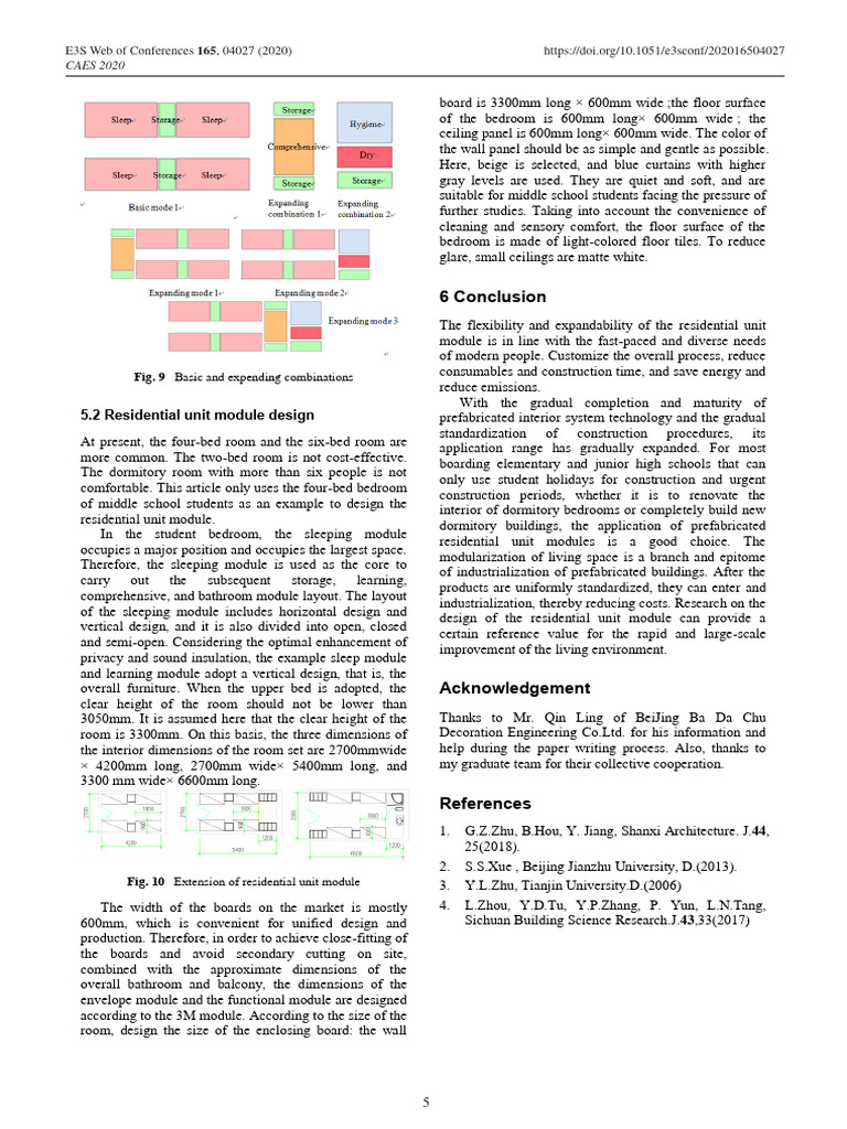 Study On Module Design of Residential Units in Pre Part5 | PDF ...