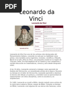 Infografía de Leonardo Da Vinci | PDF | Leonardo Da Vinci | Las artes